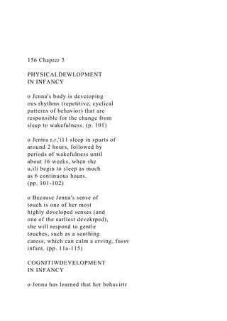 156 Chapter 3PHYSICALDEWLOPMENTIN INFANCYo Jennas b.docx