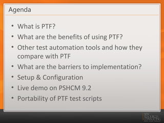 PTF Presentation | PPT | Web Development | Internet