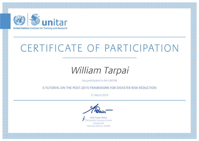 UNITAR-certificate3-15 | PDF
