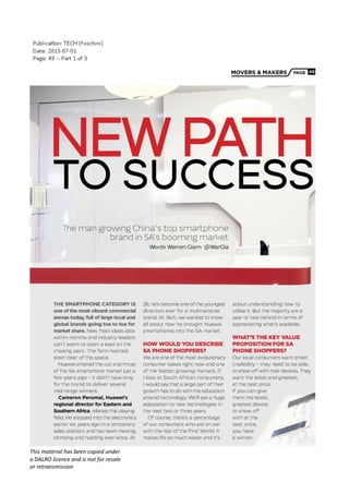 TFG Tech Magazine Feature Article | PDF