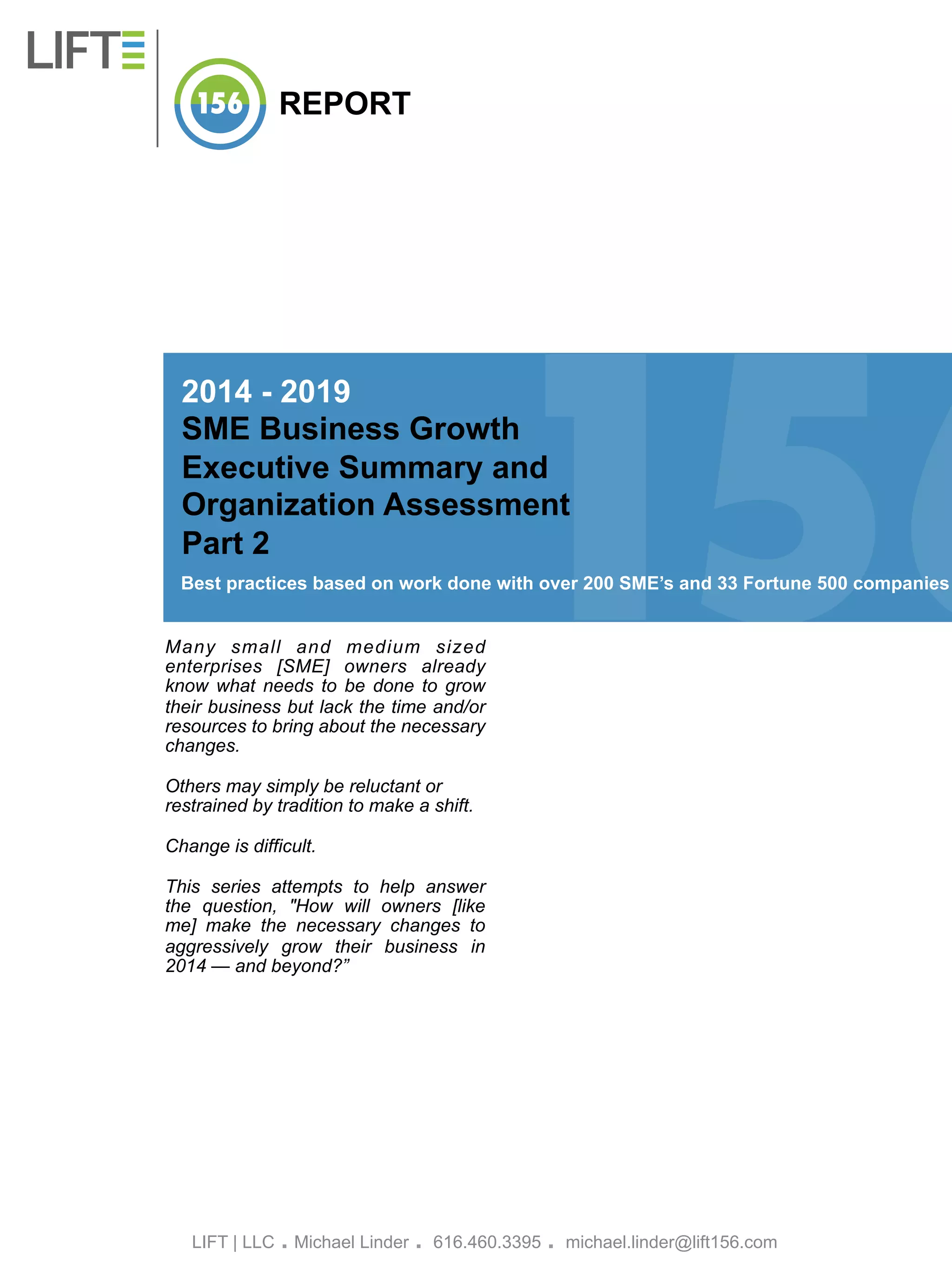 LIFT Business Growth Report 2014: Part 2 | PDF