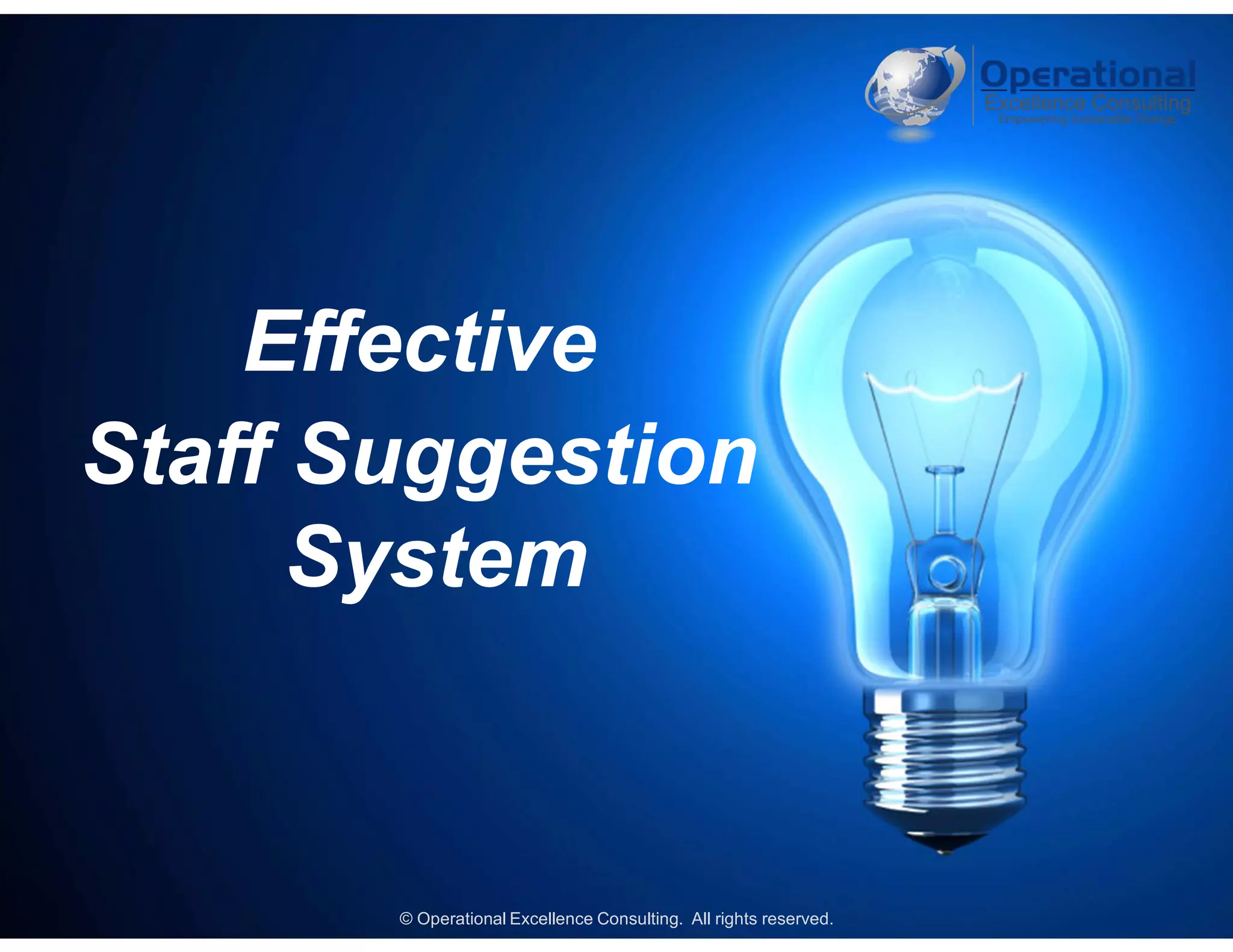 Effective Staff Suggestion System (Kaizen Teian) | PDF