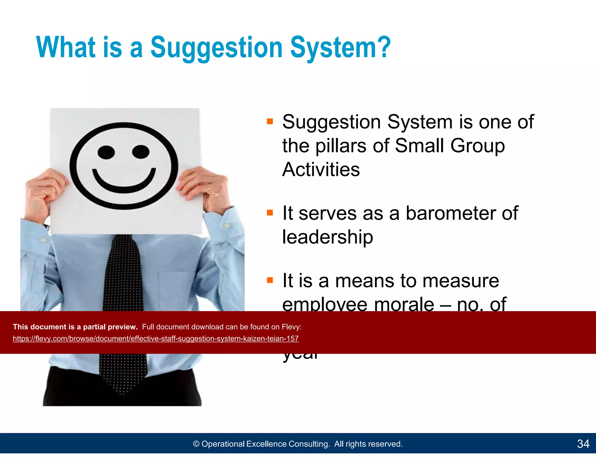 Effective Staff Suggestion System (Kaizen Teian) | PDF