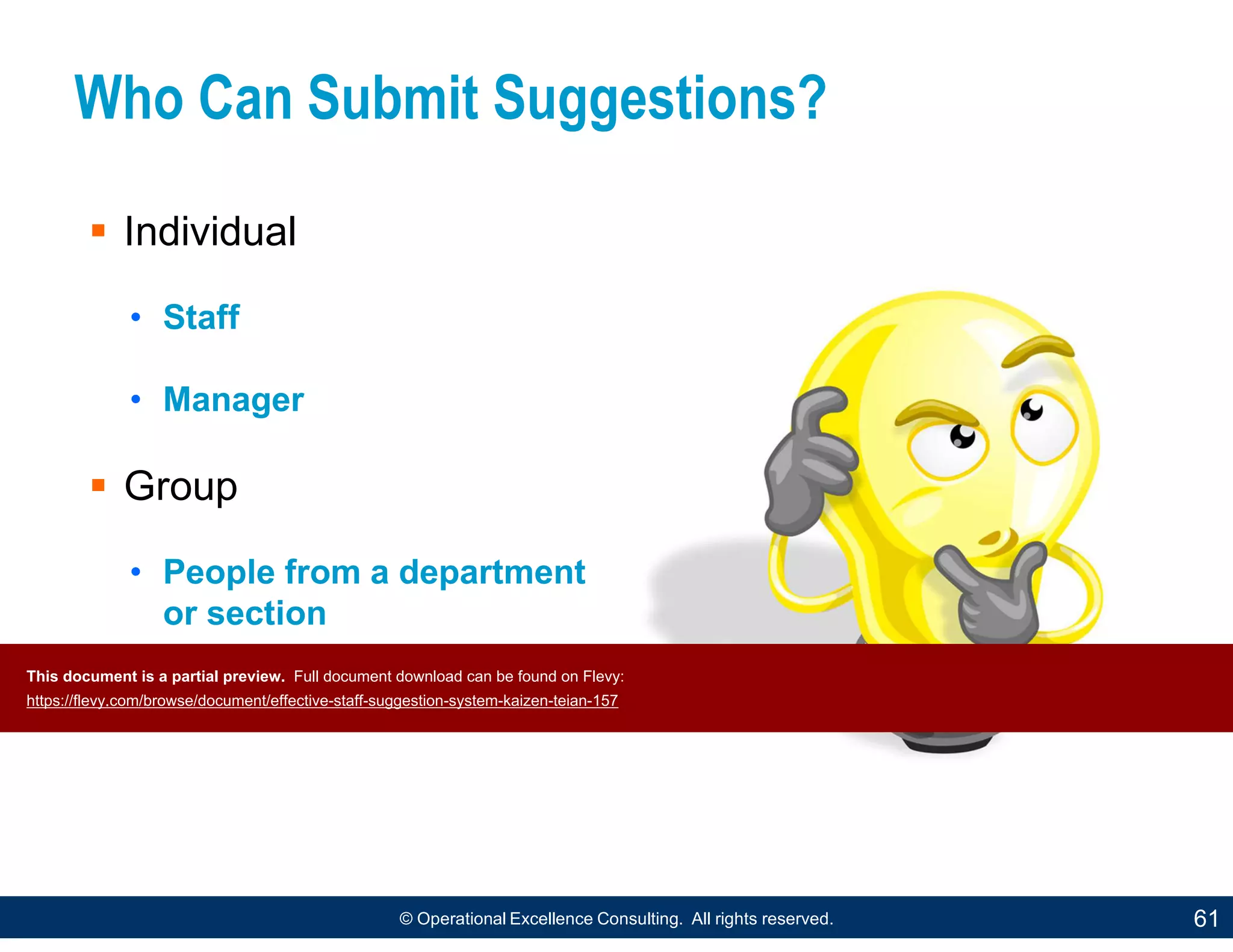Effective Staff Suggestion System (Kaizen Teian) | PDF