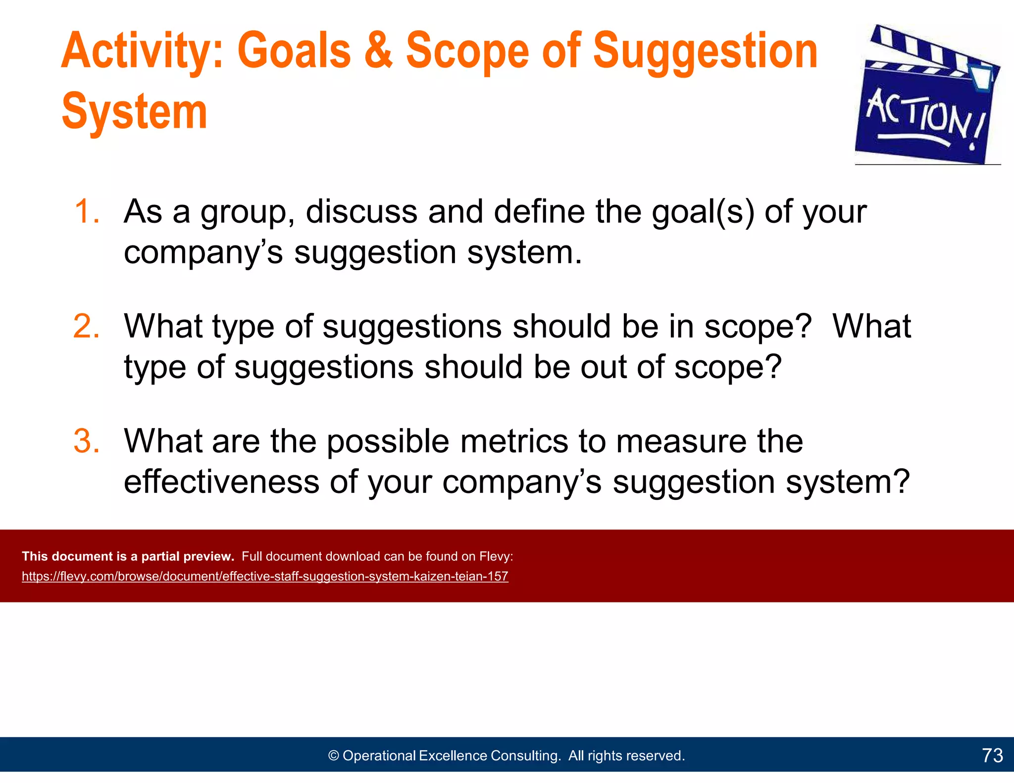 Effective Staff Suggestion System (Kaizen Teian) | PDF