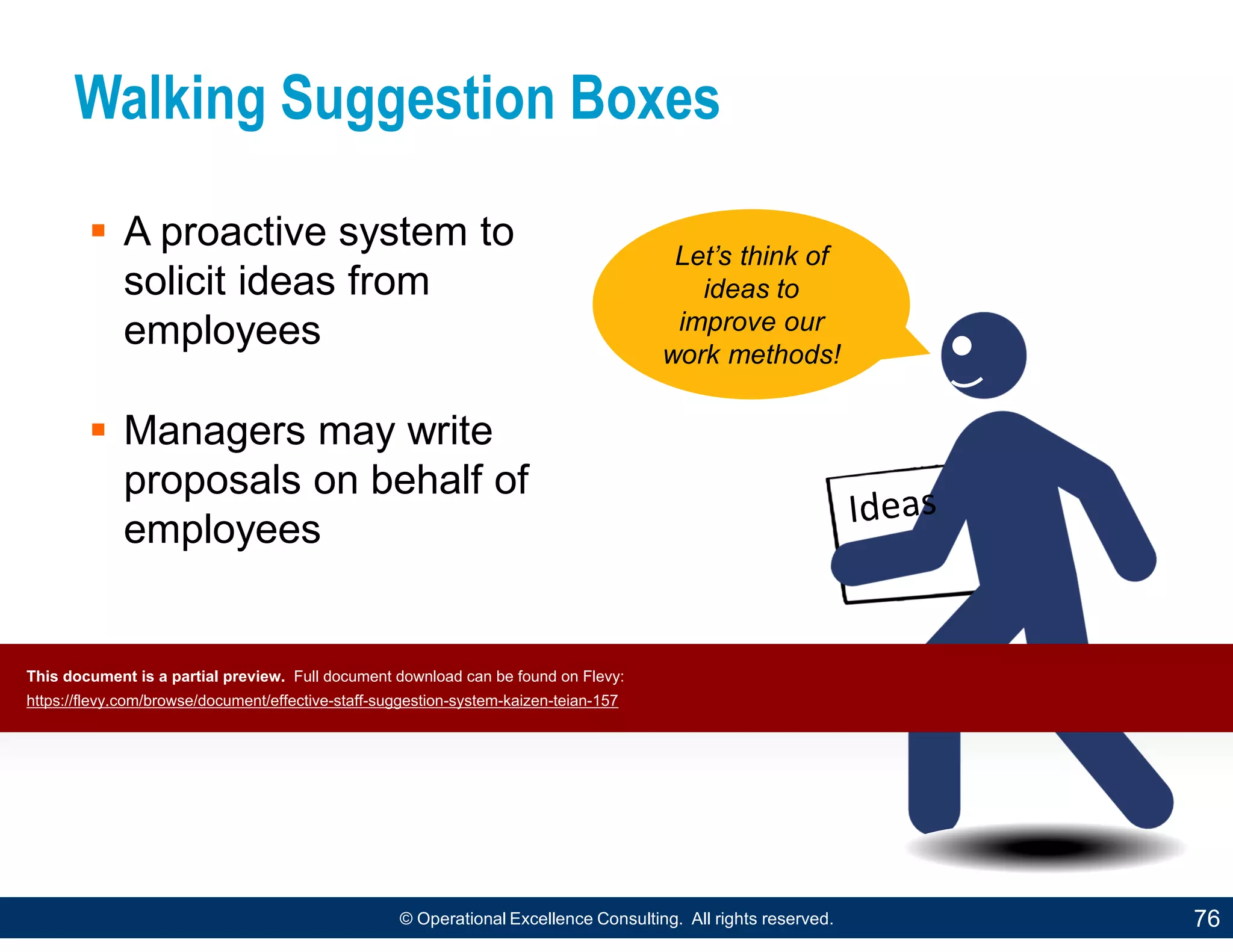 Effective Staff Suggestion System (Kaizen Teian) | PDF