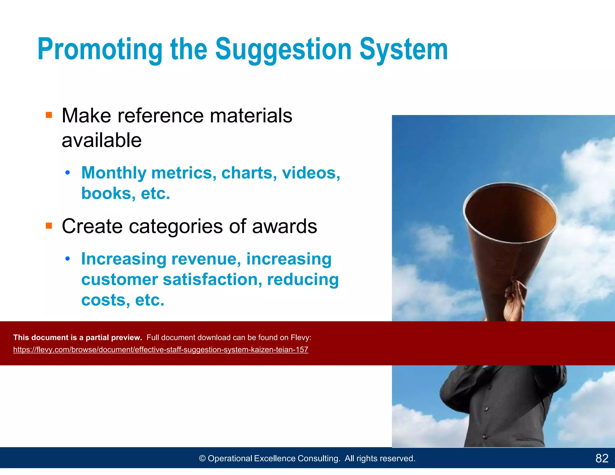 Effective Staff Suggestion System (Kaizen Teian) | PDF