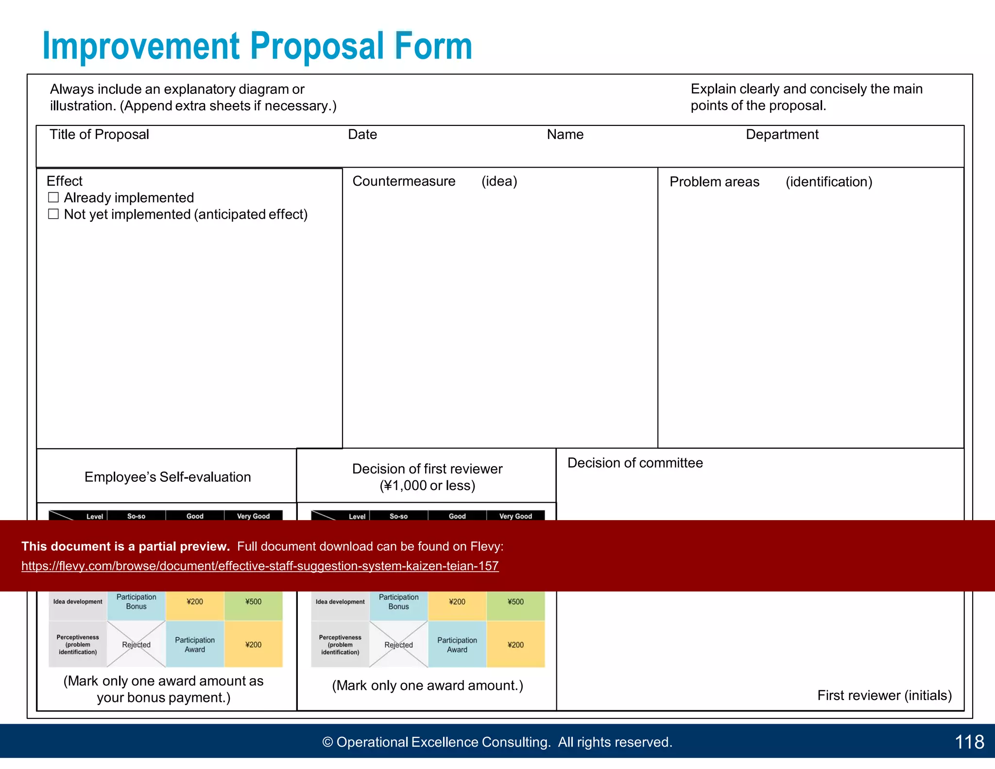 Effective Staff Suggestion System (Kaizen Teian) | PDF