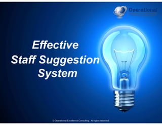 Effective Staff Suggestion System (Kaizen Teian) | PDF