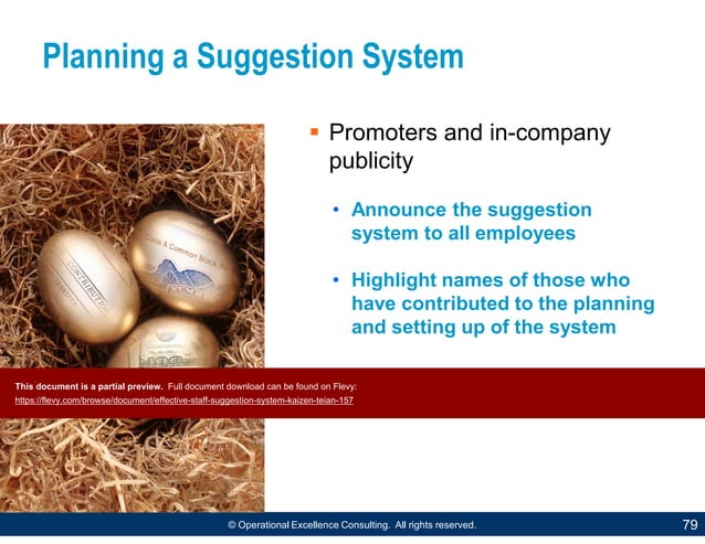 Effective Staff Suggestion System (Kaizen Teian) | PDF