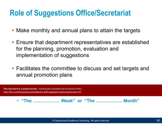 Effective Staff Suggestion System (Kaizen Teian) | PDF