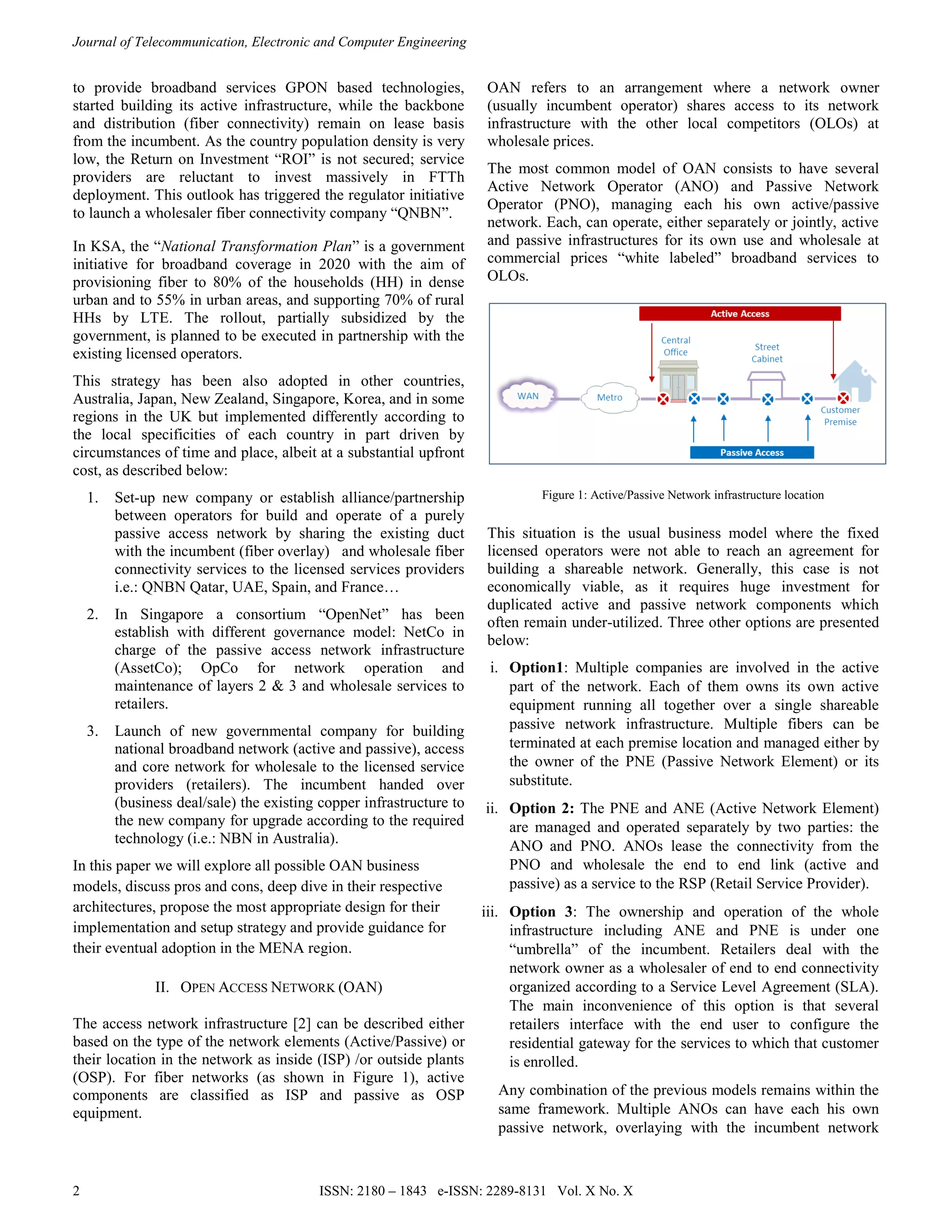 Open Access Network (OAN) & Fixed Mobile Convergence (FMC): Foundation ...