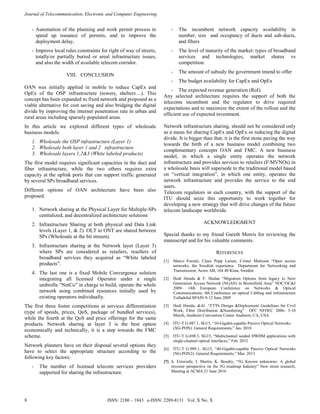 Open Access Network (OAN) & Fixed Mobile Convergence (FMC): Foundation ...