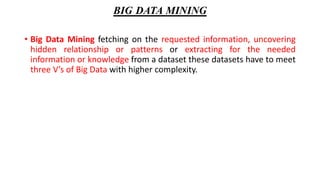 challenges of big data to big data mining with their processing ...