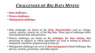 challenges of big data to big data mining with their processing ...