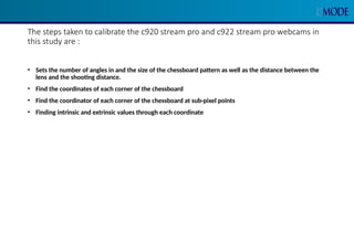 Stereo Camera Calibration For Autonomous Car | PPT