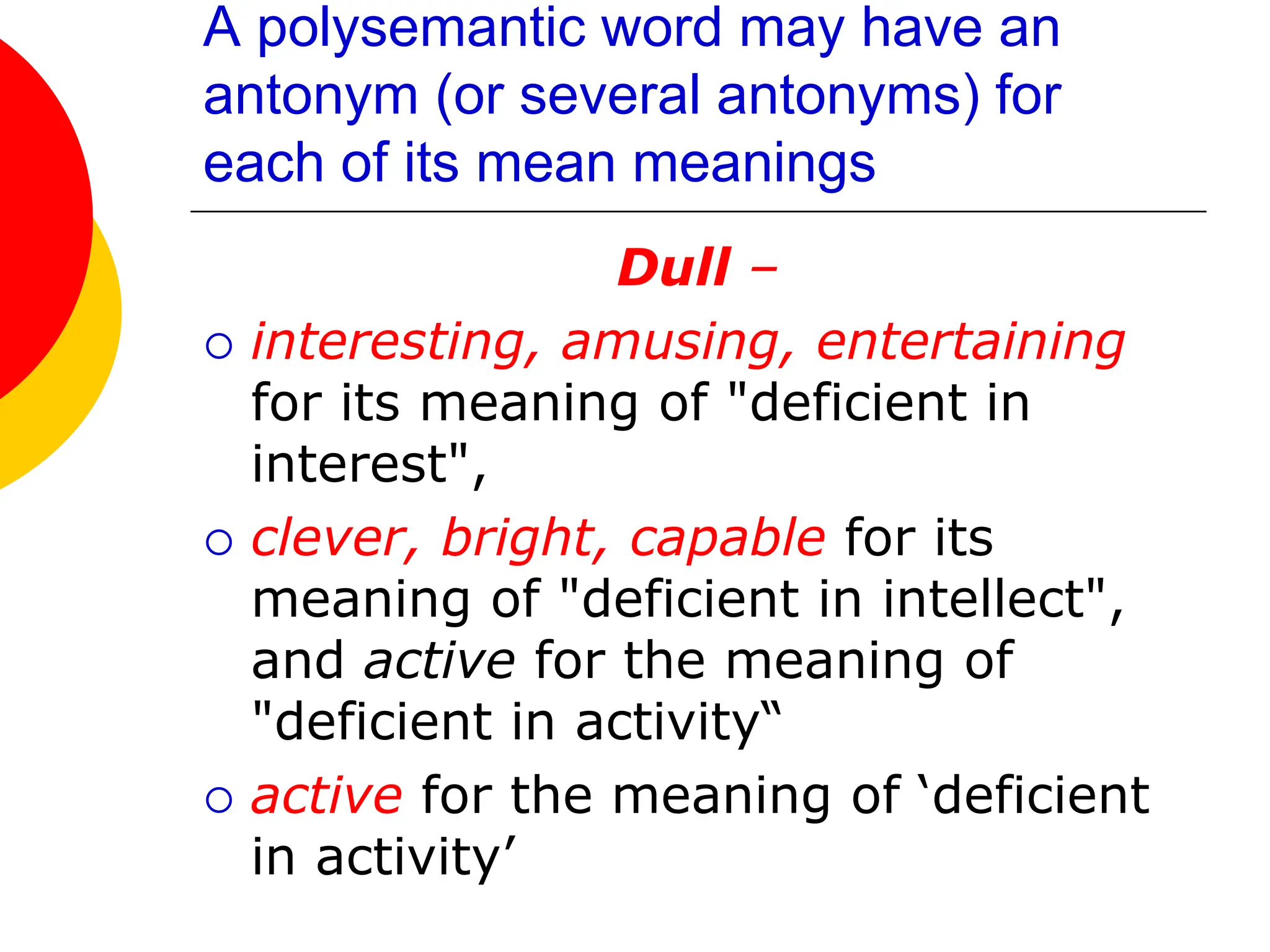 Semantic classification of the words.ppt