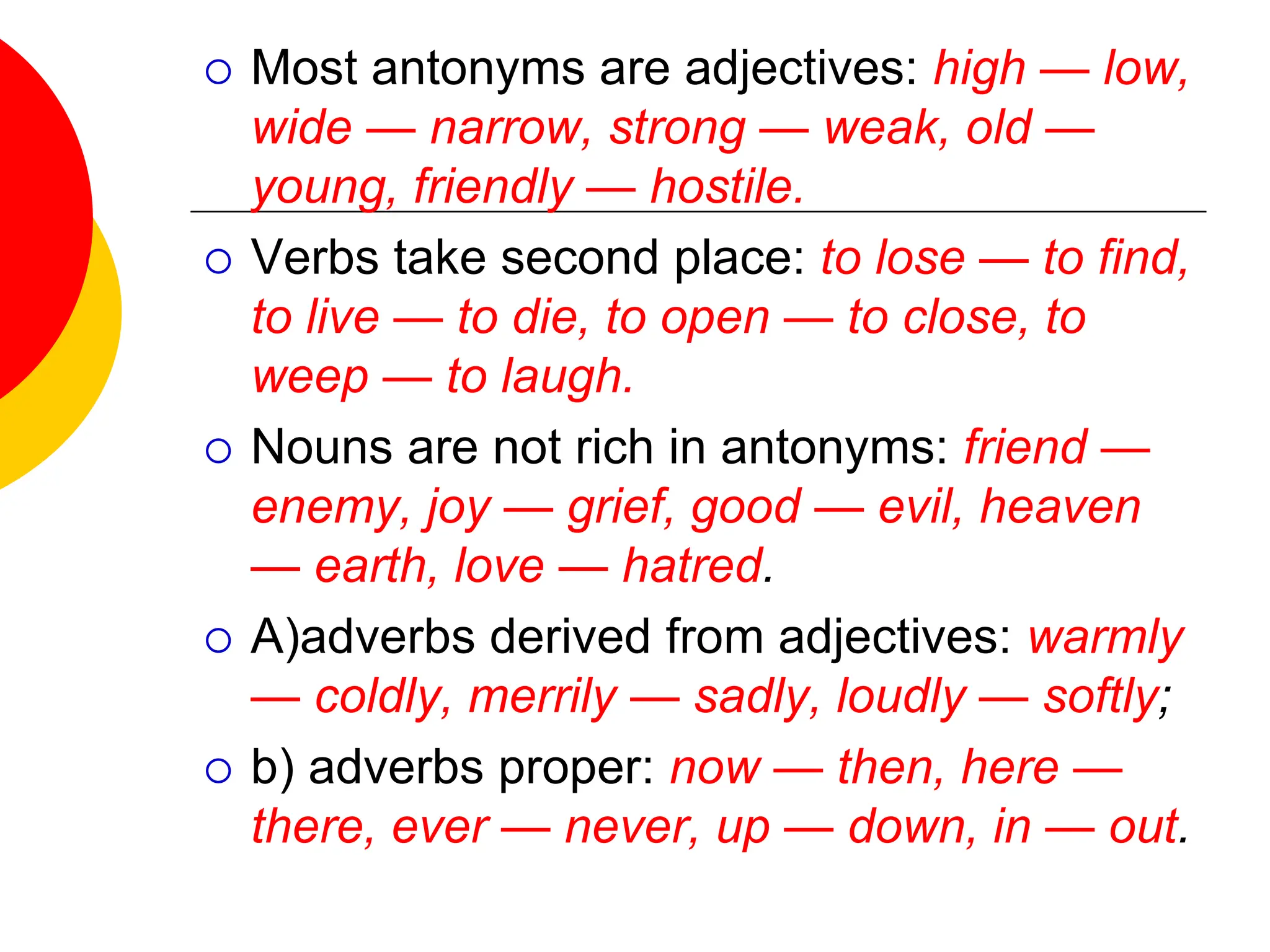 Semantic classification of the words.ppt
