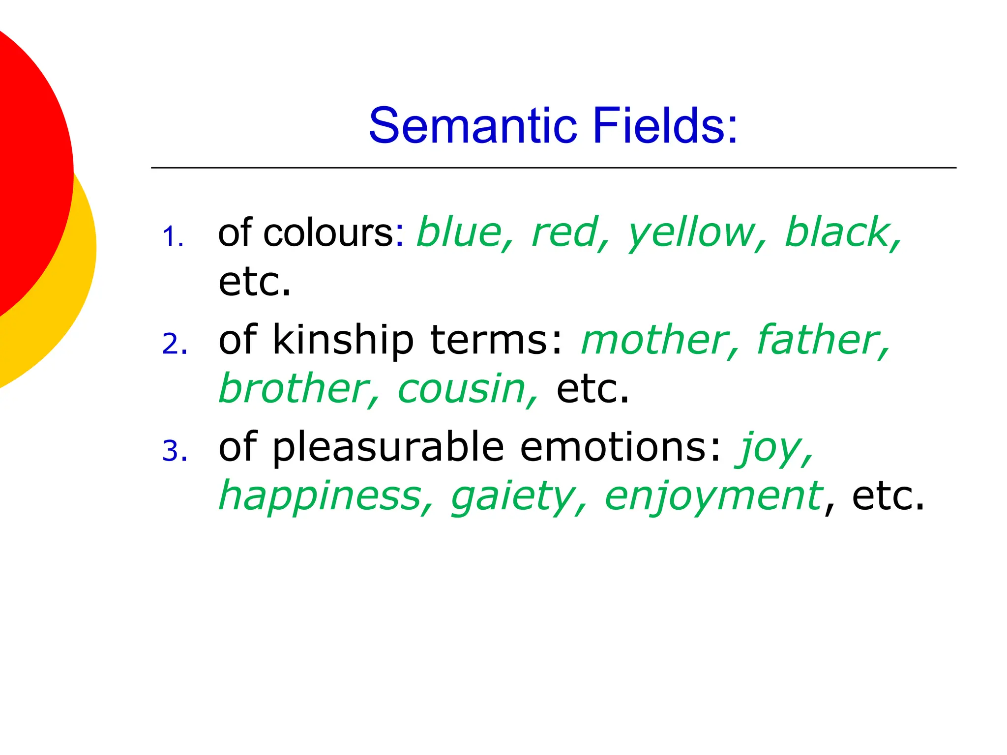 Semantic classification of the words.ppt