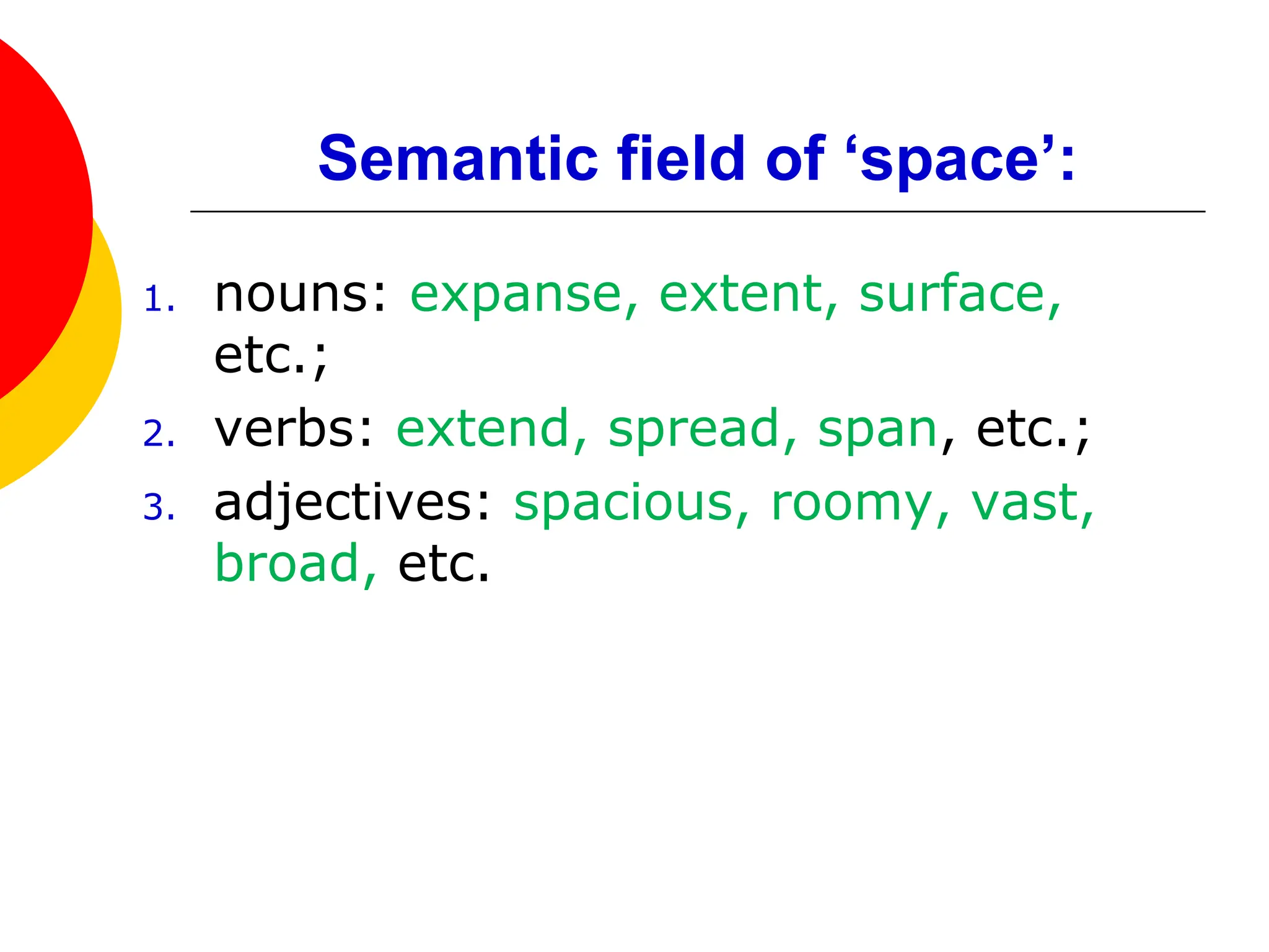 Semantic classification of the words.ppt