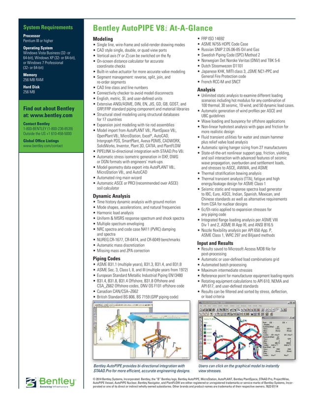 AutoPIPE - ProductDataSheet | PDF