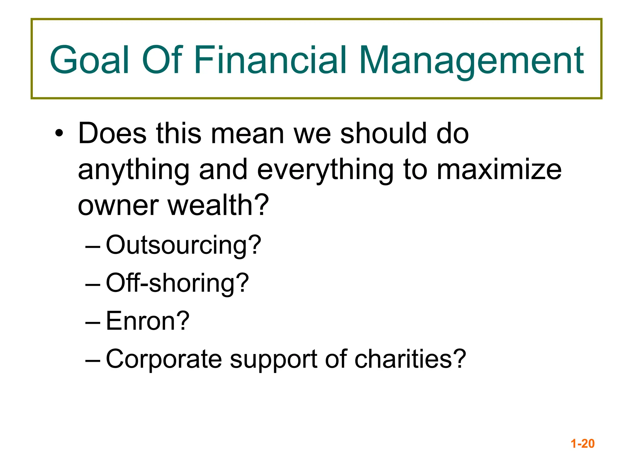 Chapter 1 Introduction to financial management | PPT