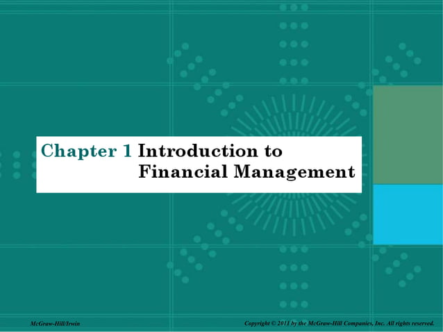 Chapter 1 Introduction to financial management | PPT | Business ...