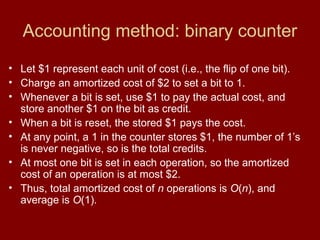 Amortized Analysis | PPT