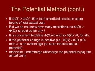 Amortized Analysis | PPT