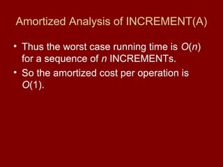 Amortized Analysis | PPT
