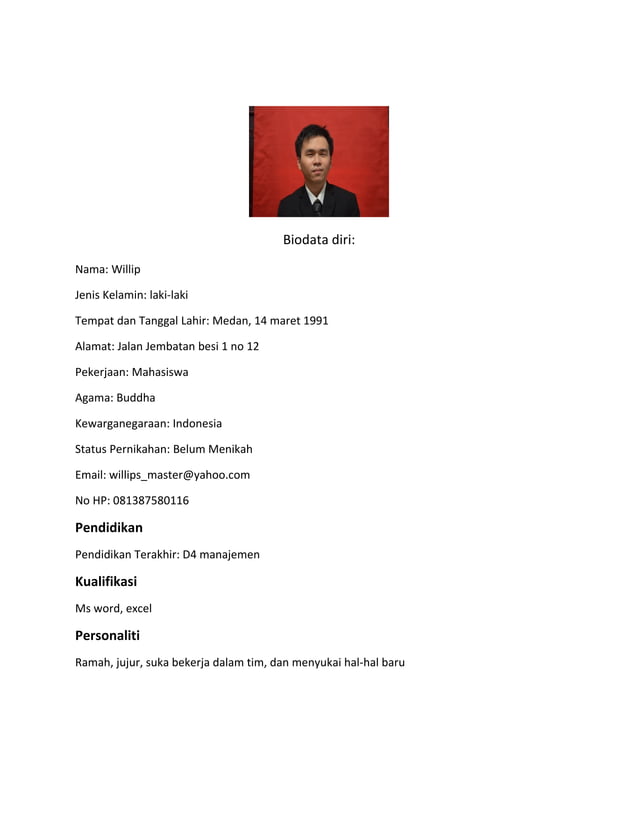 Biodata diri | DOC