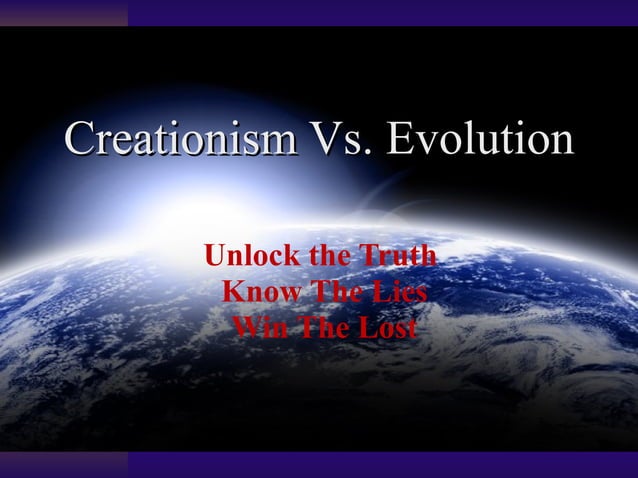 Creation Vs Evolution | PPT