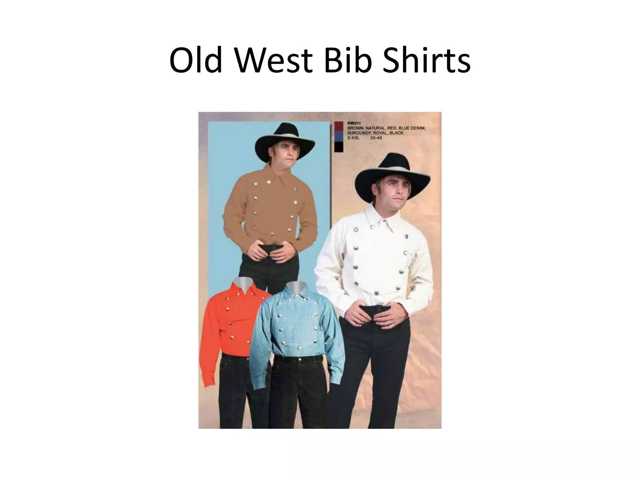 old west period cowboy clothing | PPTX