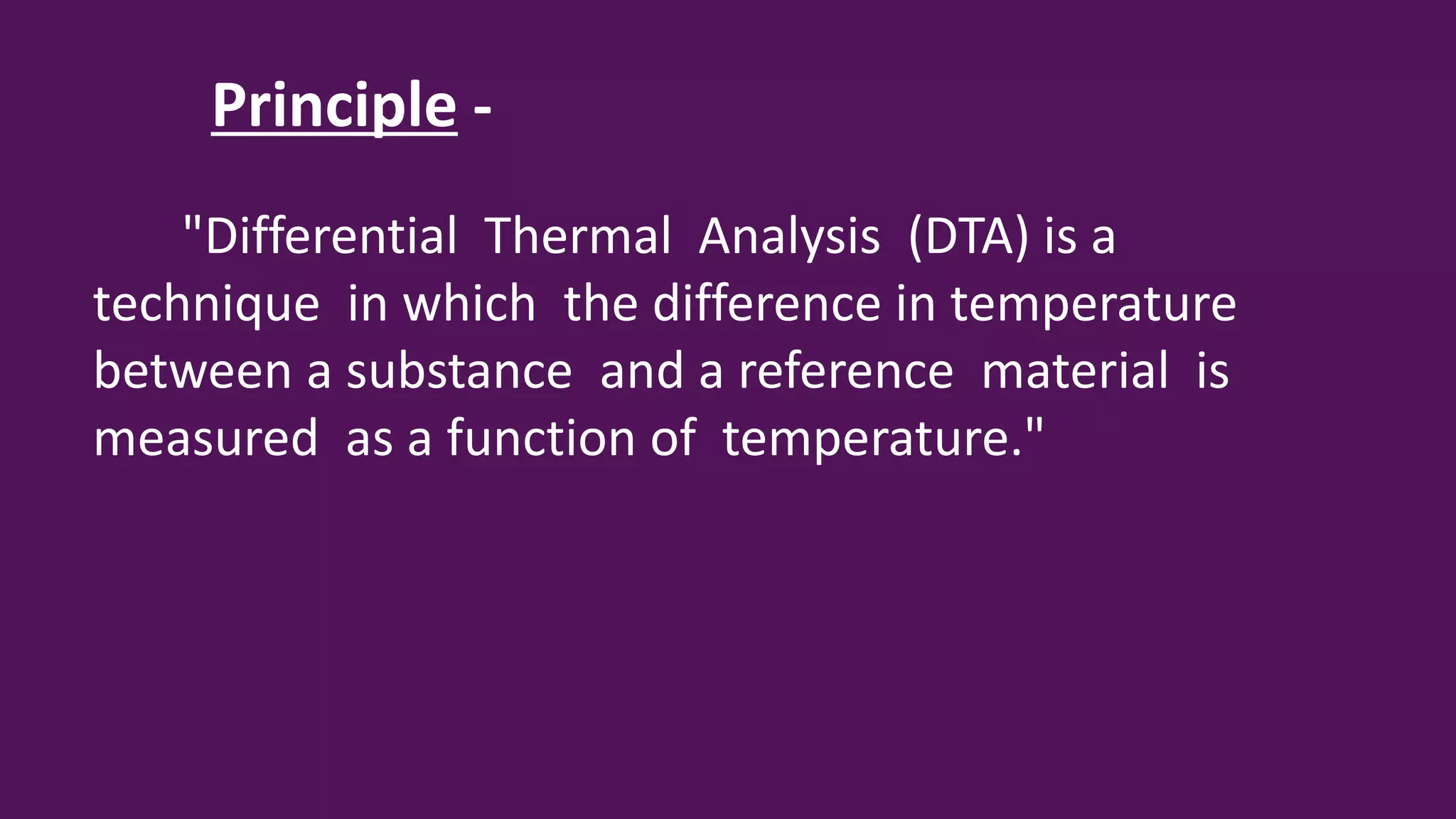 Differential Thermal Analysis | PPTX