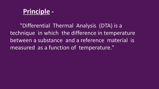 Differential Thermal Analysis | PPTX