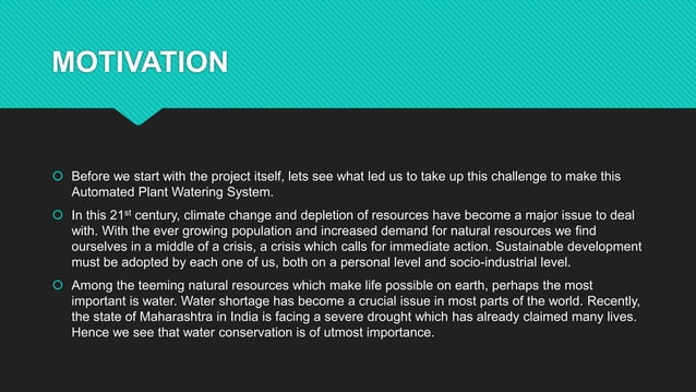 AUTOMATIC PLANT WATERING SYSTEM USING ARDUINO BASED PPT | PPTX
