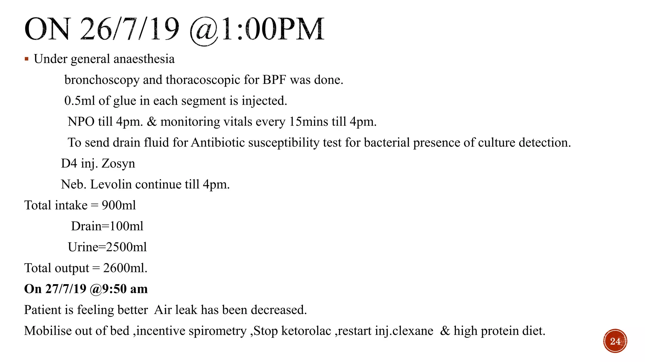 case presentation on hydropneumothorax | PPTX