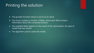 Packing Problems Using Gurobi | PPTX