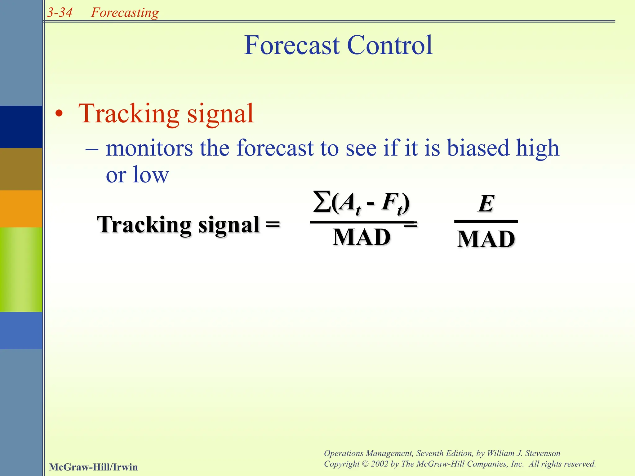 introduction to forecasting in operations management Chapter 3.ppt