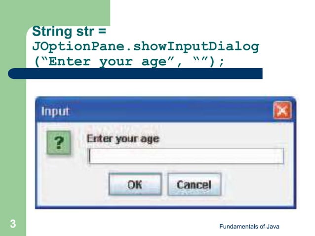 Fundamentals of Java | PPT