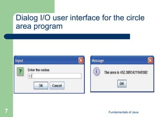 Fundamentals of Java | PPT