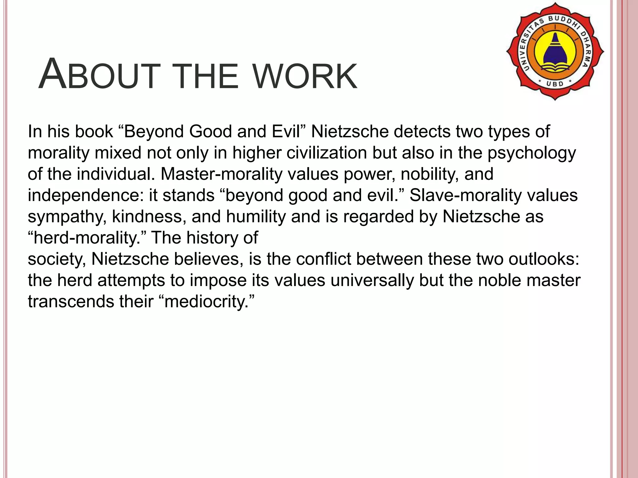 Slave and Master Morality | PPTX