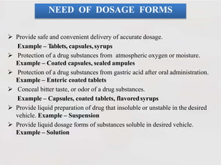introduction to dosages form | PPTX