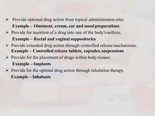 introduction to dosages form | PPTX