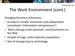 The Impact of Computers in the workplace.ppt