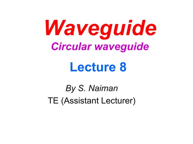 waveguide-1 | PPT