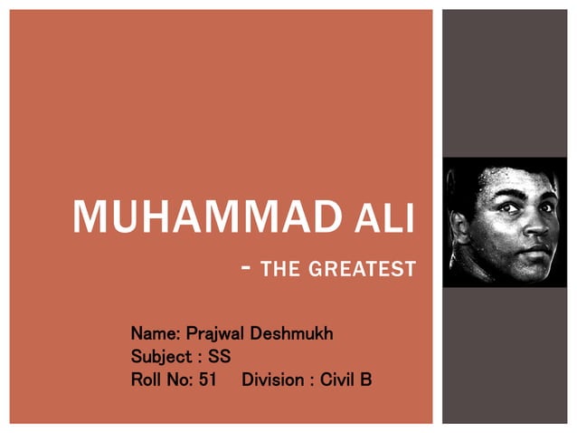 MUHAMMAD ALI BIOGRAPHY PPT | PPT