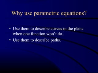 1579 parametric equations | PPT