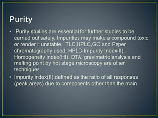 Drug stability studies | PPTX | Chemistry | Science