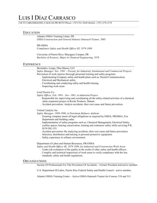 RESUME - Luis I Diaz (2) | PDF